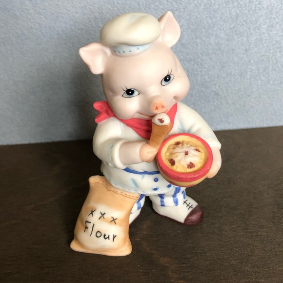 Vintage | Accents | Bronson Collectible Charles The Chef Figurine ...